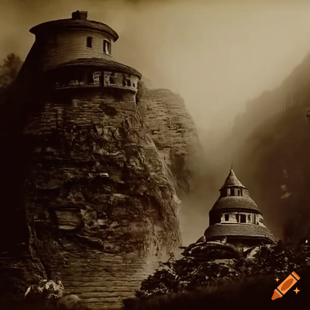 Howl's Moving Castle in high resolution circa 1888 on Craiyon