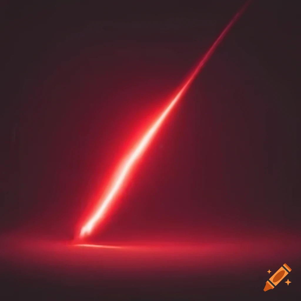 Cinematic HD photorealistic red laser explosion in X shape on dark ...