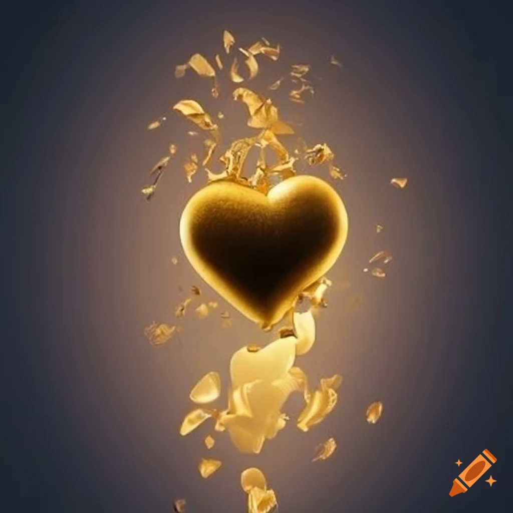 Heart of gold on Craiyon