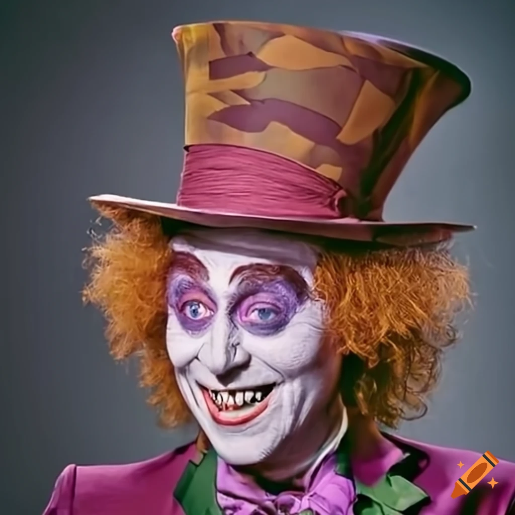 Gene Wilder as the Mad Hatter villain from Batman TV series on Craiyon