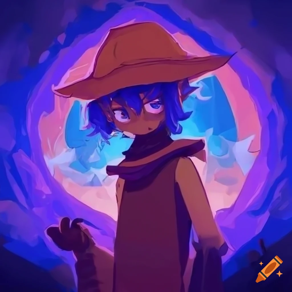Illustration of the Oneshot character Niko with vibrant colors and ...