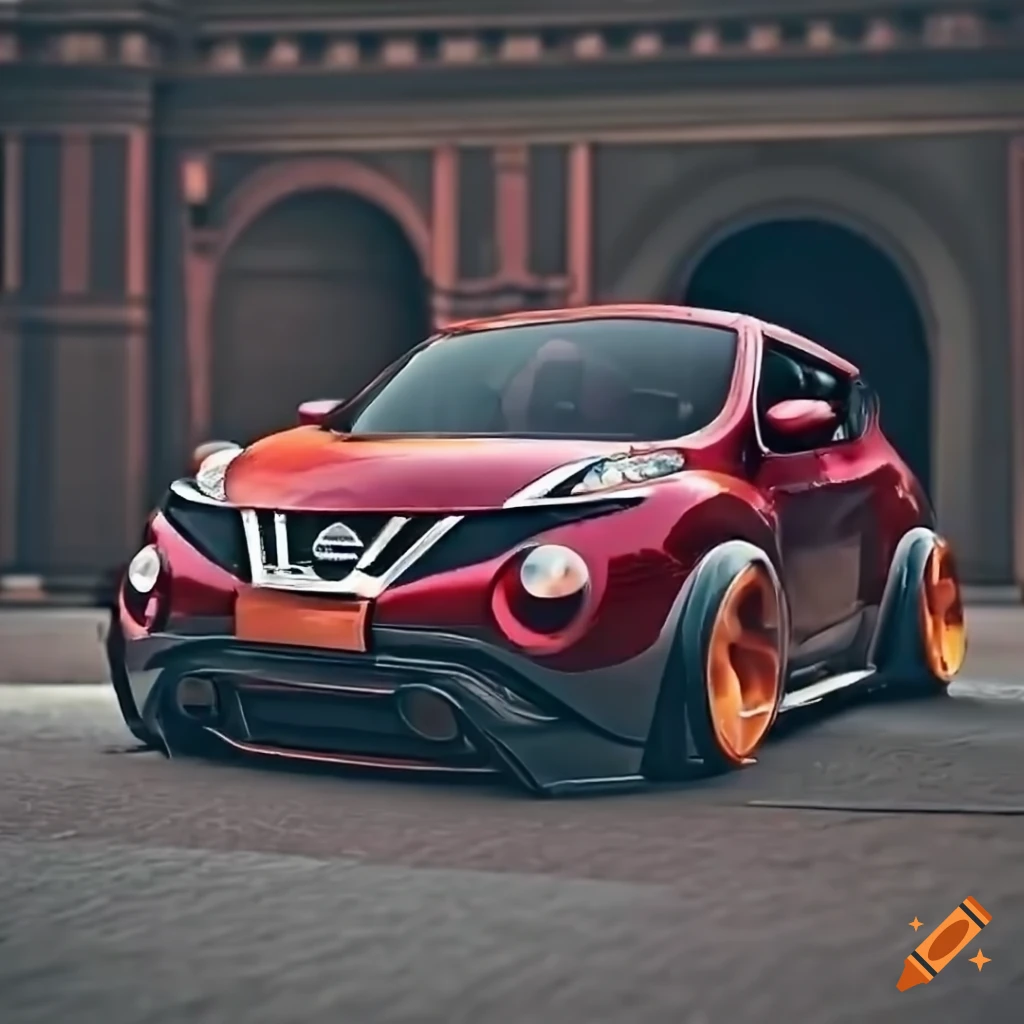 Slammed Nissan Juke in realistic style, high resolution on Craiyon