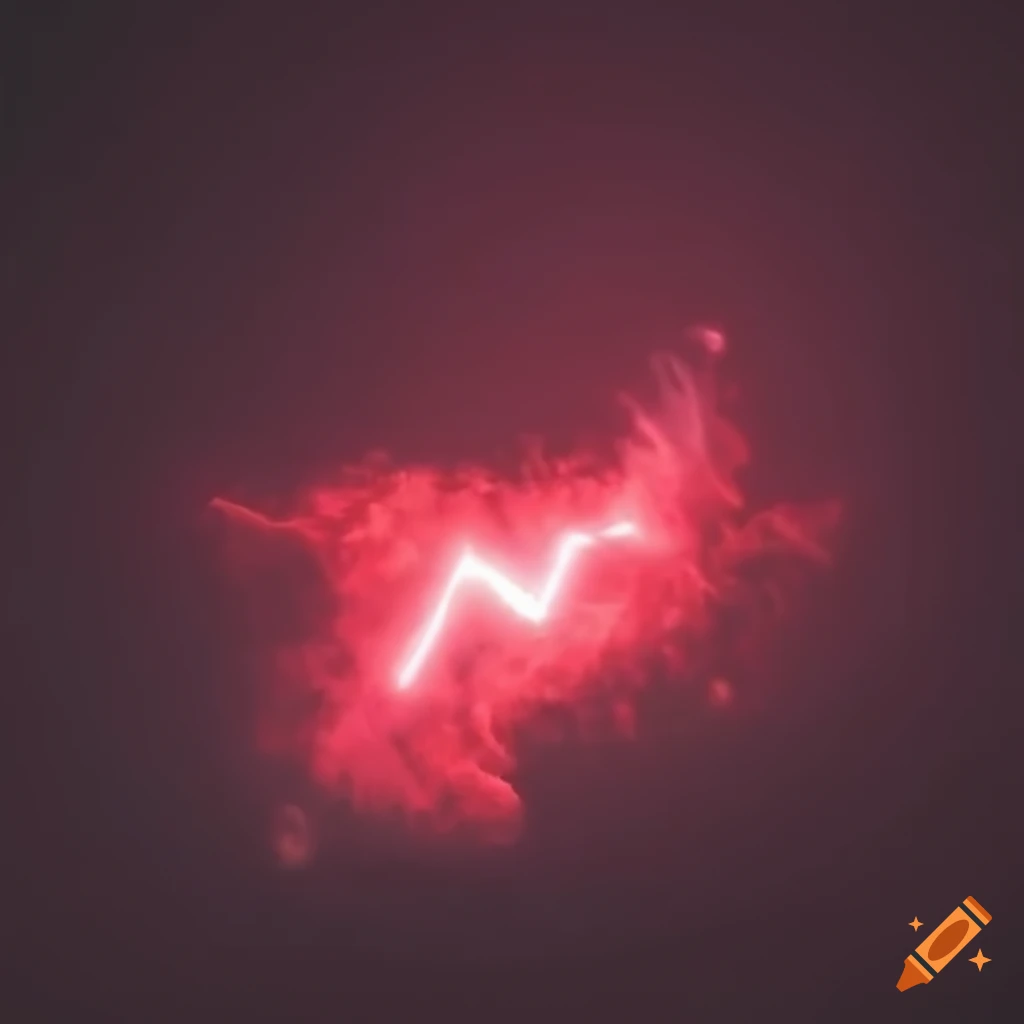 Cinematic HD photorealistic red laser explosion in X shape on dark ...