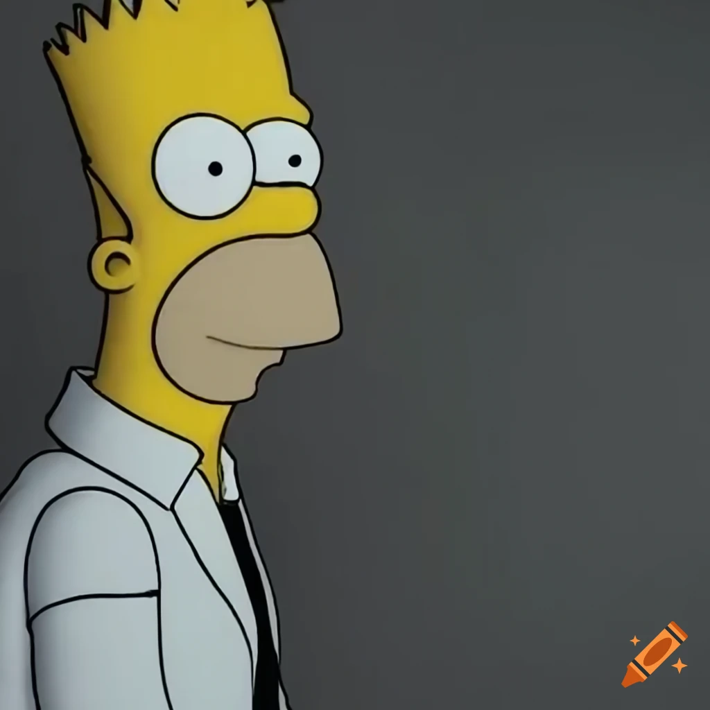 Ascii art of homer simpson on Craiyon