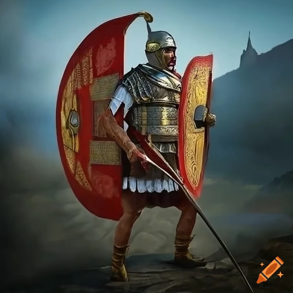 Historical depiction of roman legion's long march from paris to rome on ...