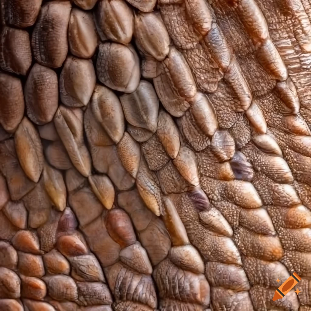 Close-up of armadillo scales texture on Craiyon