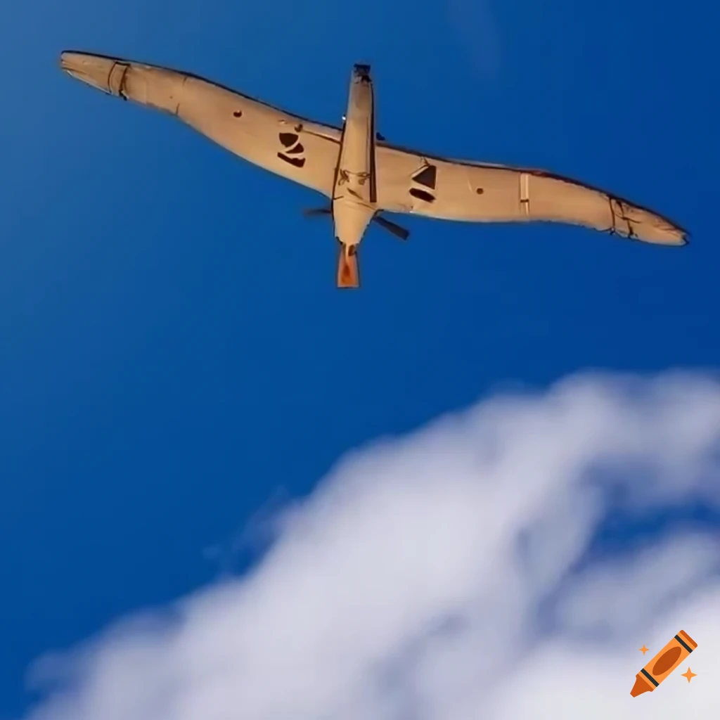 Fleet of bird-like and insect-like aircraft flying over Monument Valley ...