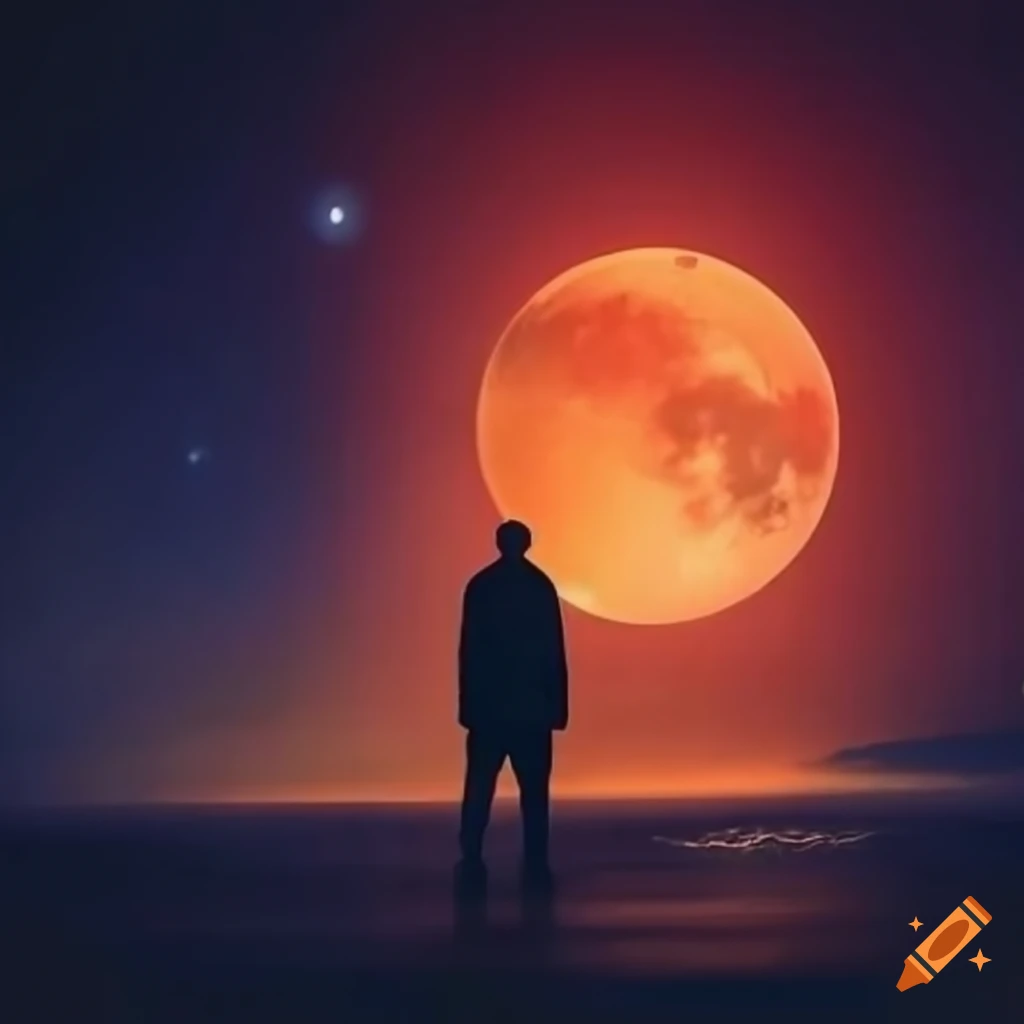 Album cover for Drake's concert in Ziggo Dome featuring a moon, man in ...