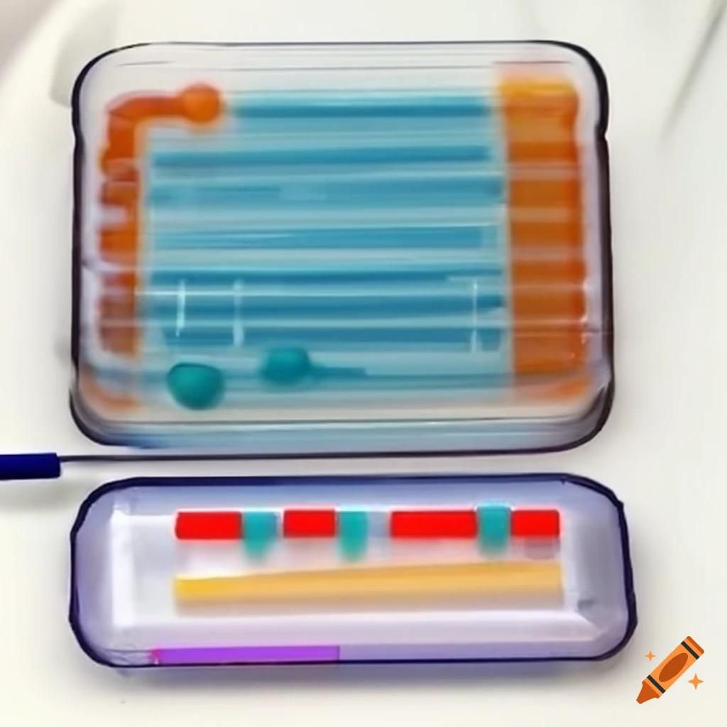 Illustration of dna gel electrophoresis with coiled dna and plasmid dna ...