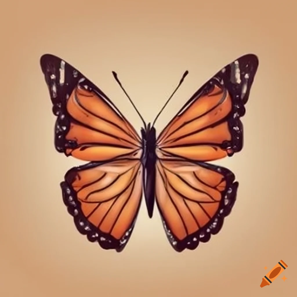 Butterfly with an infinity symbol body on Craiyon