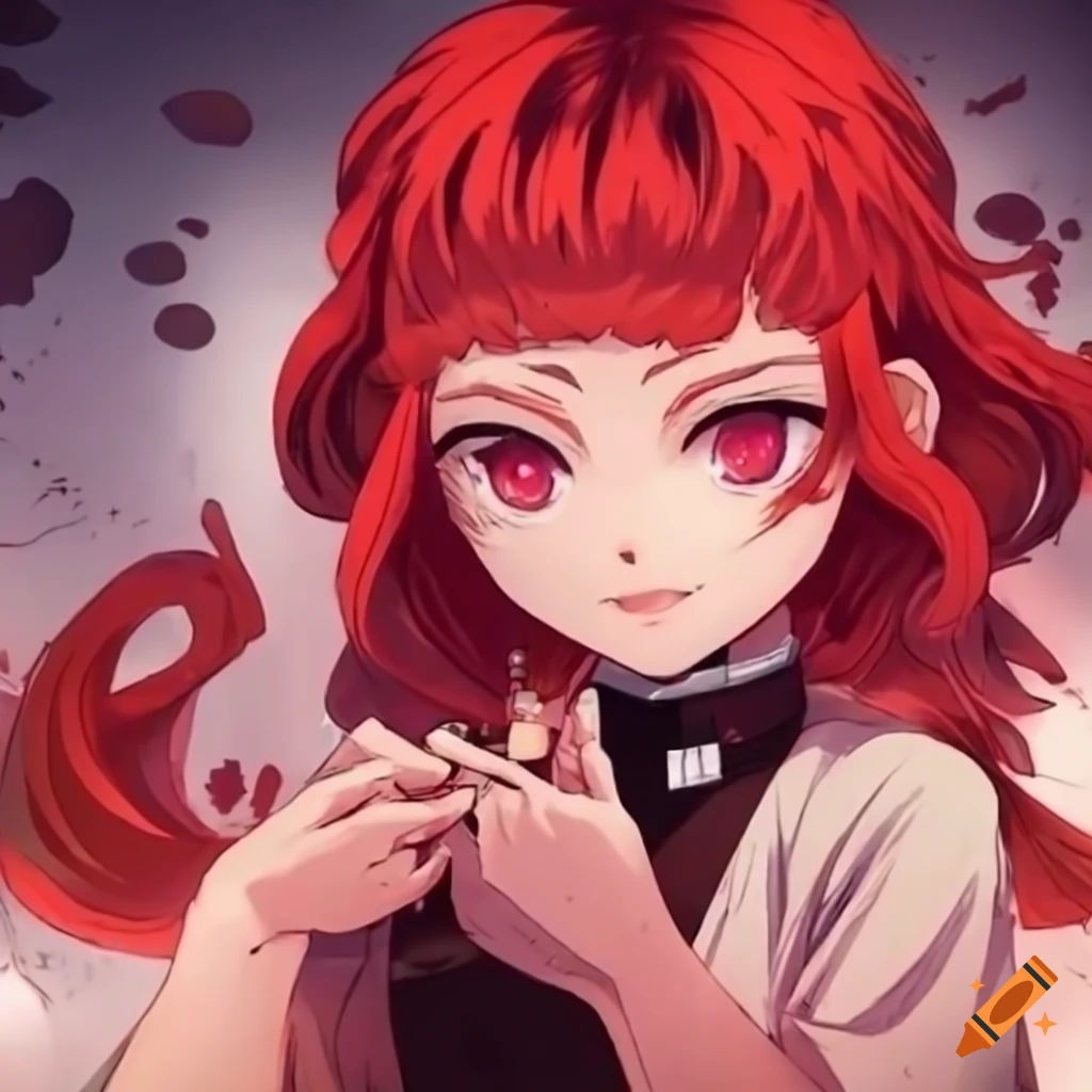 Demon Slayer Colored Hair Girl
