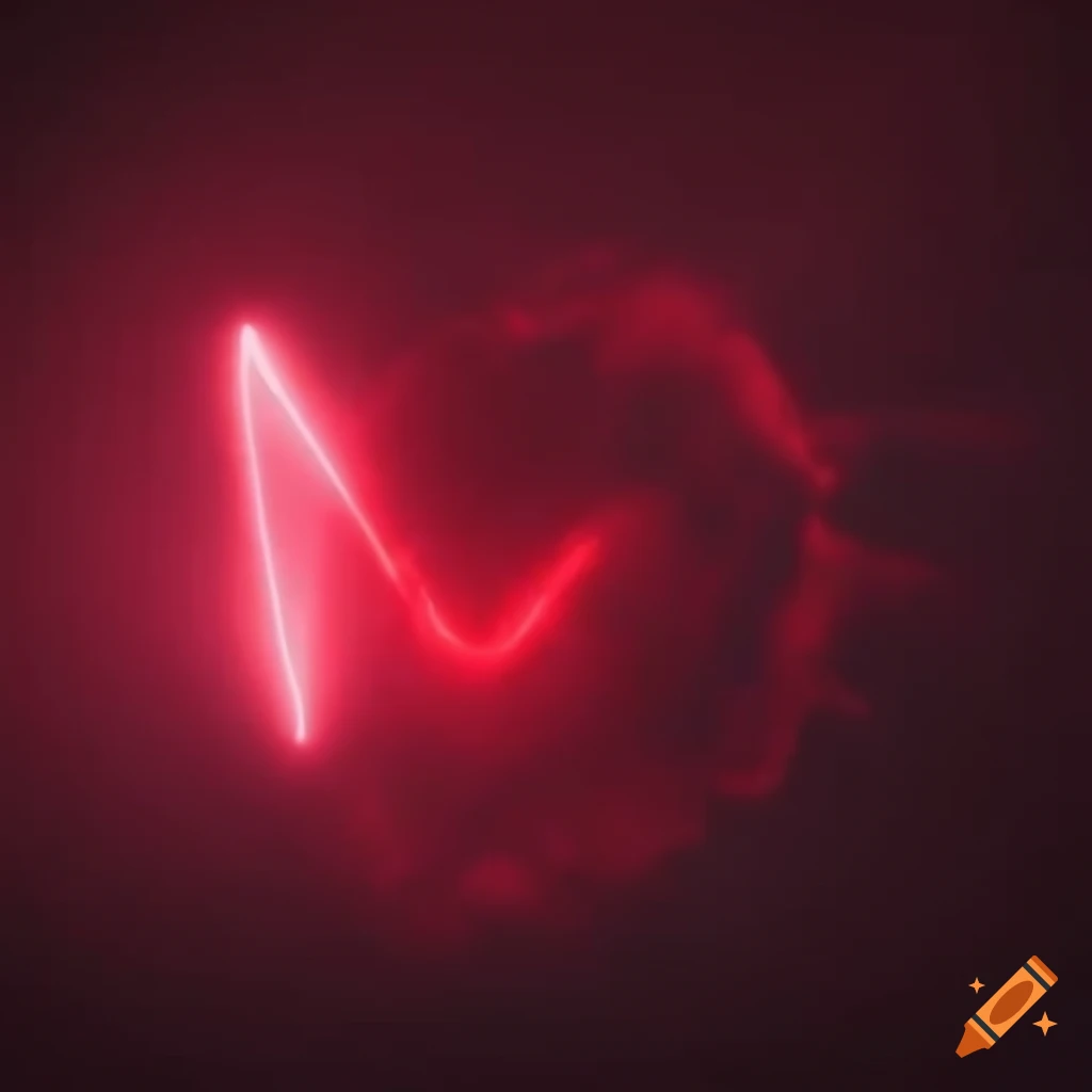 Giant red laser explosion in the shape of an X in a cinematic HD ...