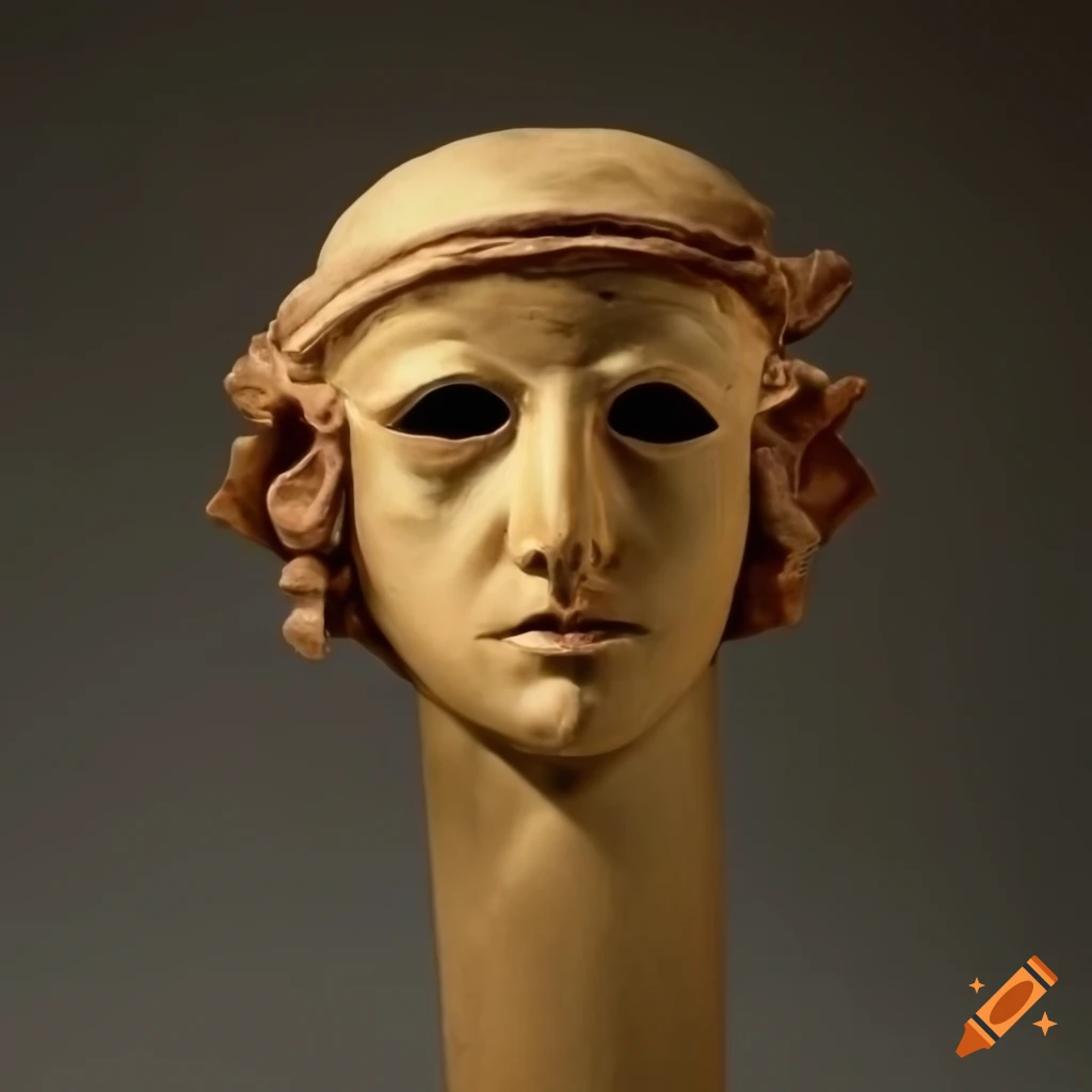 Mask from Antigone play on Craiyon