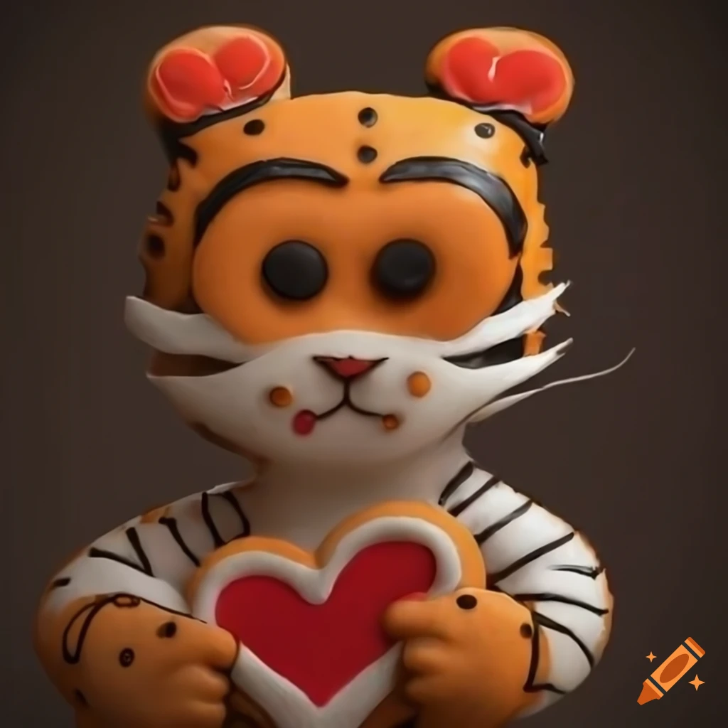 Gingerbread cookie version of Hobbes with a heart, Giger Alien artwork ...