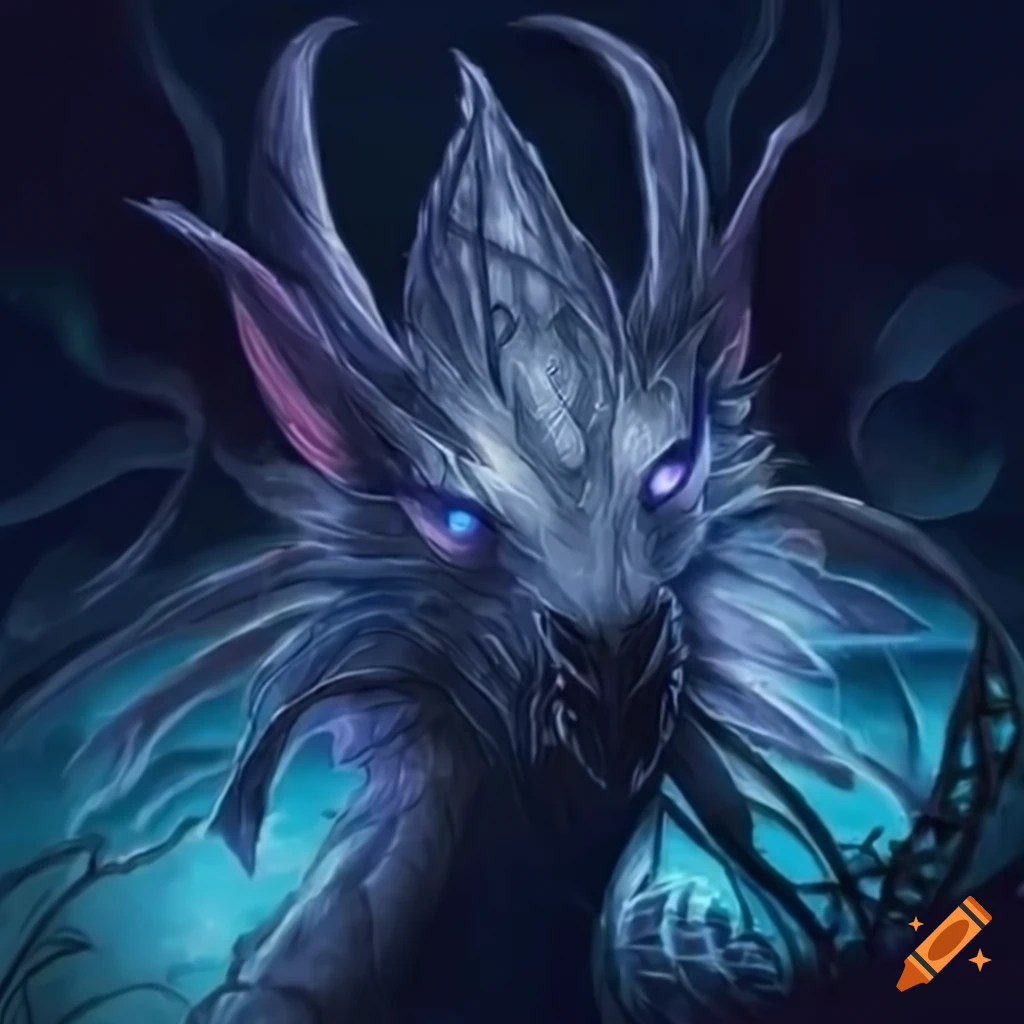 Elves and dragons drawing magical power from earth, sky, and life ...