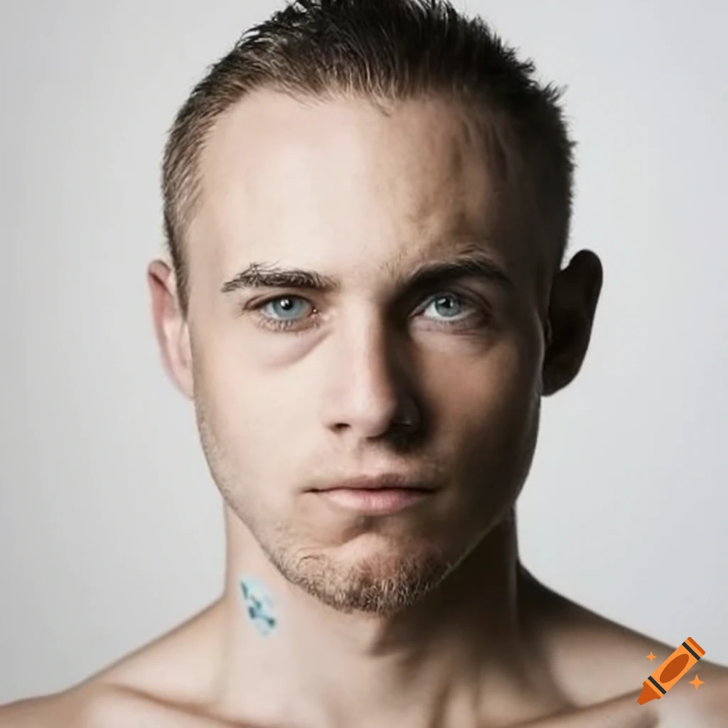 Average man mugshot photo on Craiyon