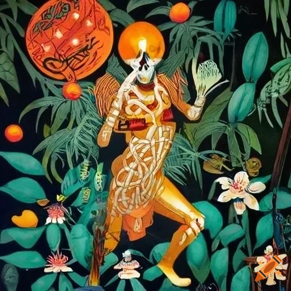 Santa Muerte Voodoo Loa Shunga lithograph by Willi Sitte, Victo Ngai ...