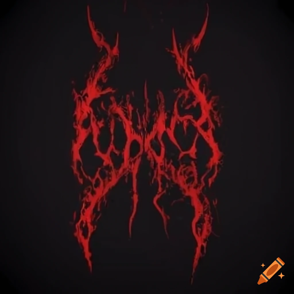 Logo of 'desanite' brand in deathcore style on Craiyon