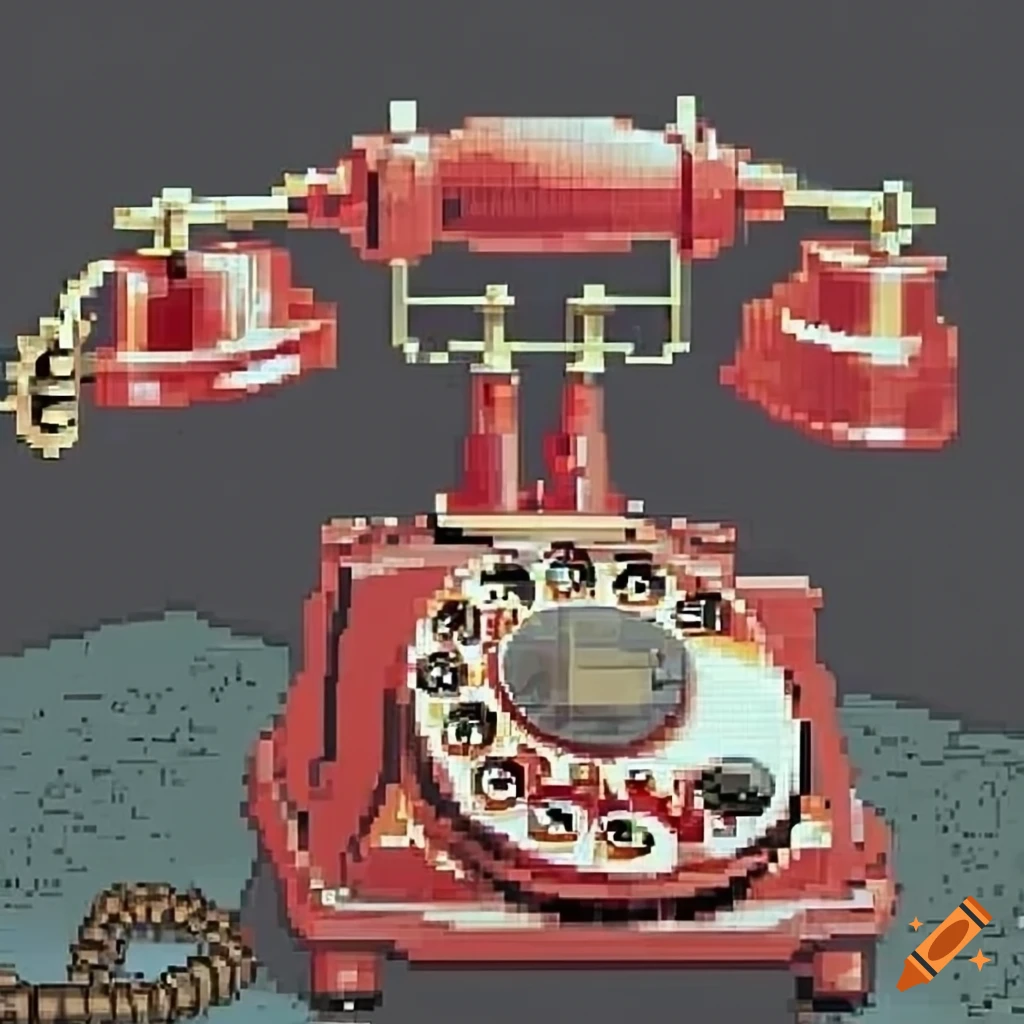 Vintage red Rotary Corded Retro Phone and Moebius The Incal artwork on ...