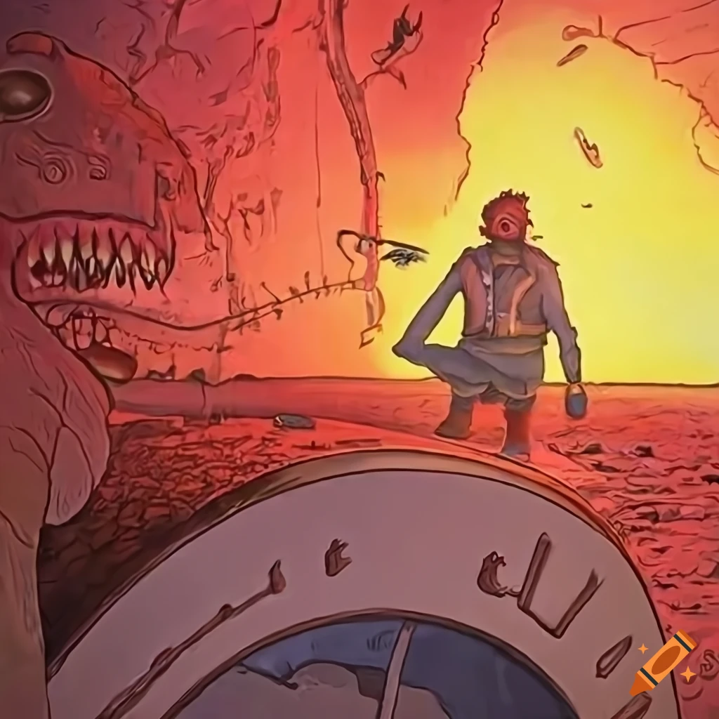 Red phone prime 256 floating in a surreal scene by Moebius on Craiyon