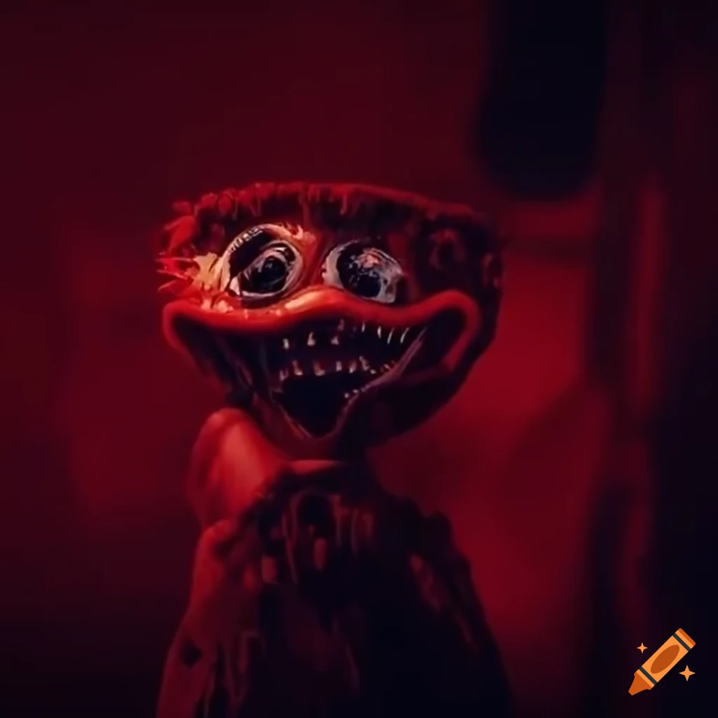 Poppy playtime prototype with sharp teeth on Craiyon