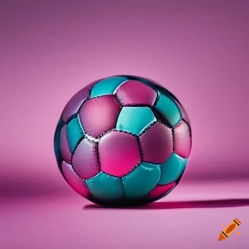 Pink soccer ball for perfecting your shot on Craiyon
