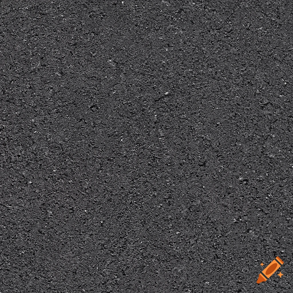 Close-up photo of asphalt road texture on Craiyon