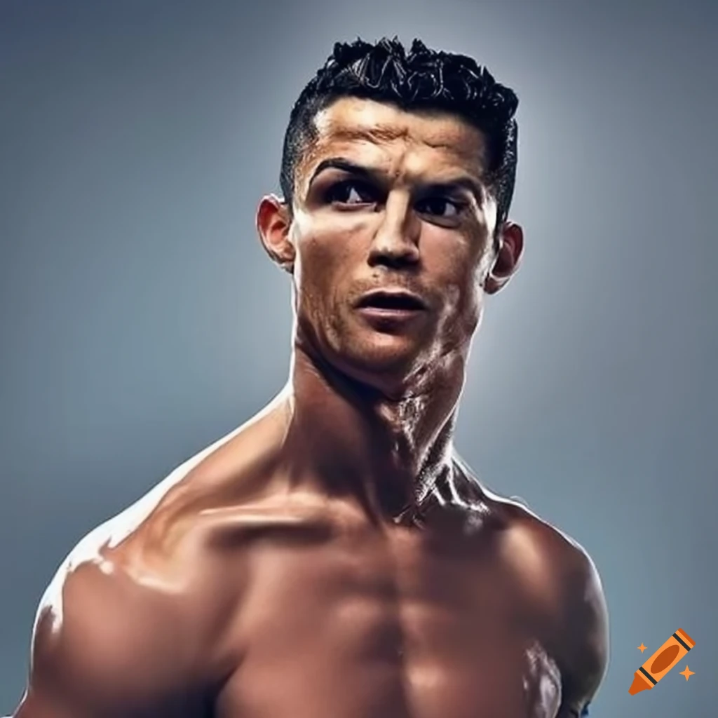 Merged image of cristiano ronaldo and lionel messi on Craiyon