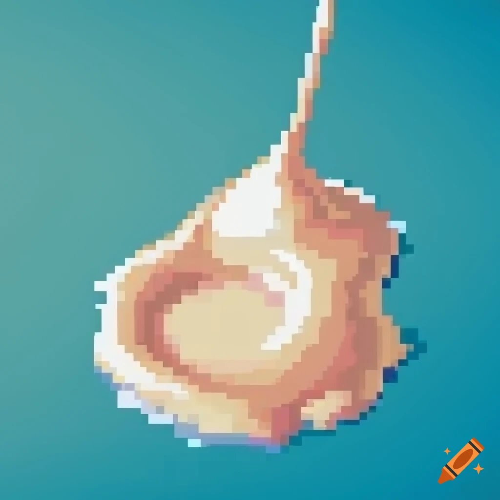 Spread of milk depicted in watercolor pixel art with oil painted effect ...