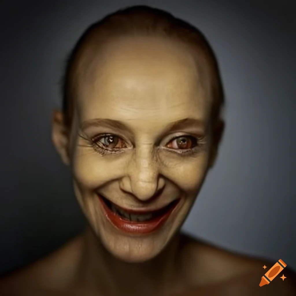 Fake smile on Craiyon