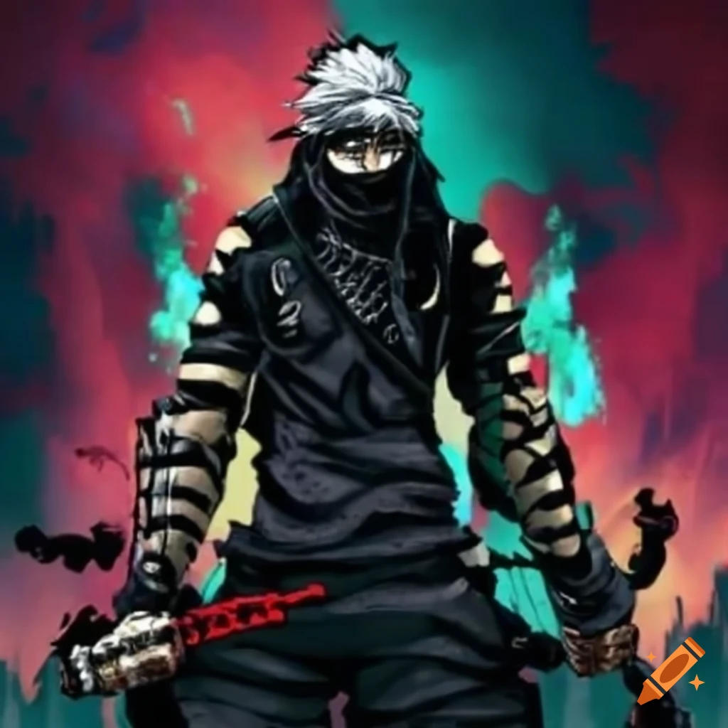 Gangsta punk ninja - gaiden character on Craiyon