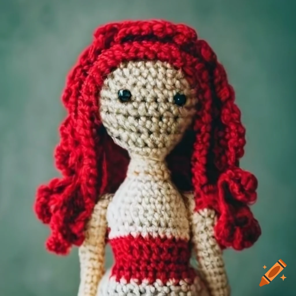 Airoldi simona amigurumi crochet doll on a vintage concrete background ...