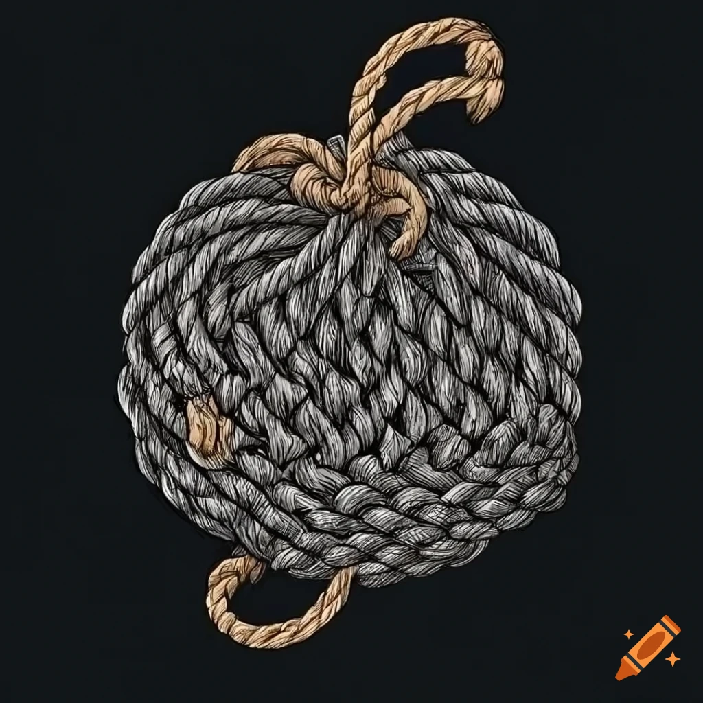 Intricate drawing of the Rope Rope Devil Fruit in One Piece style on ...