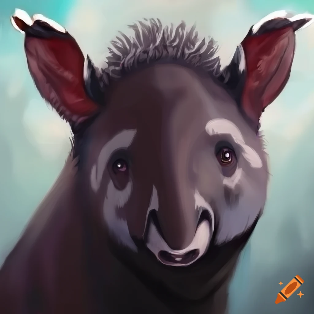 Anthro tapir on Craiyon