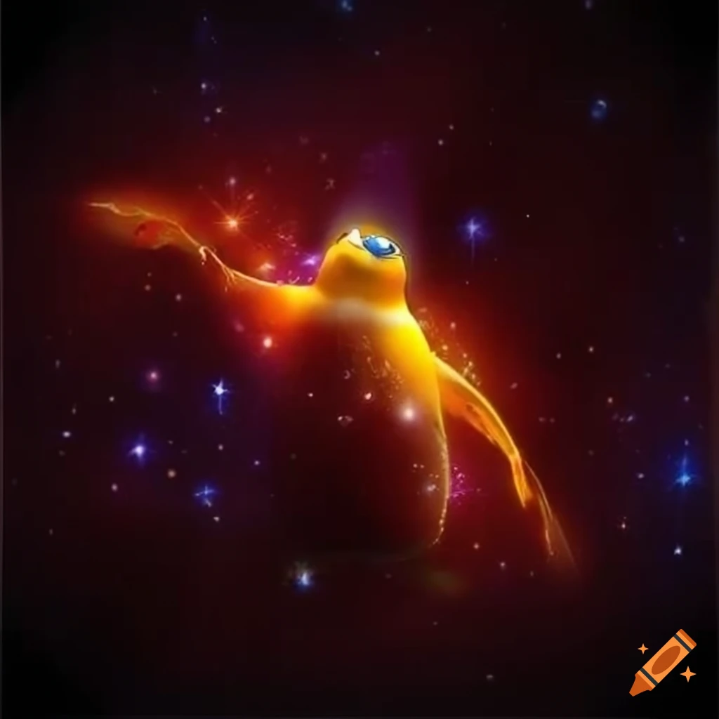 Super Saiyan penguin logo with epic superhero powers on Craiyon