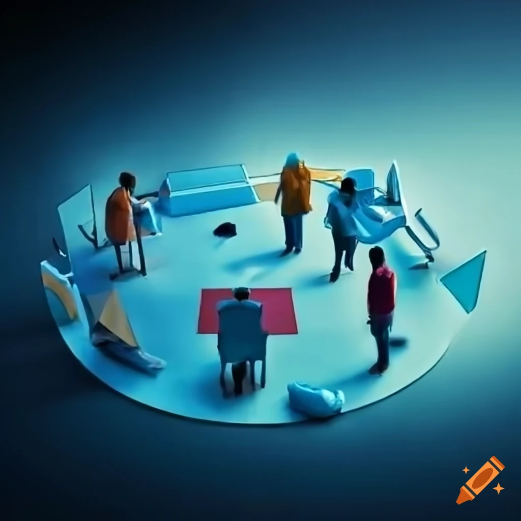 Group discussion among software developers and testers at a whiteboard ...