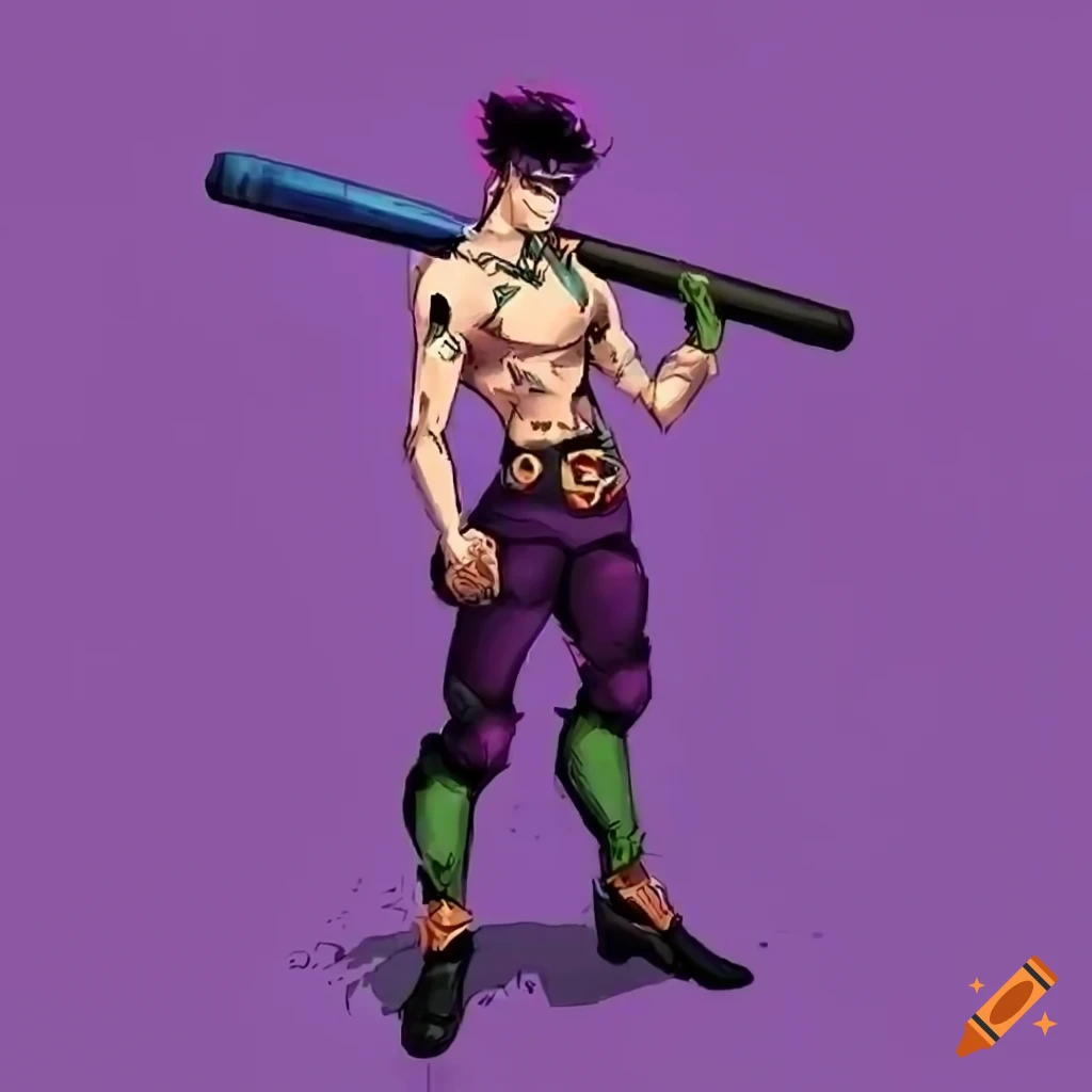 Young man with dark hair and a fluffy pink mohawk holding a baseball ...