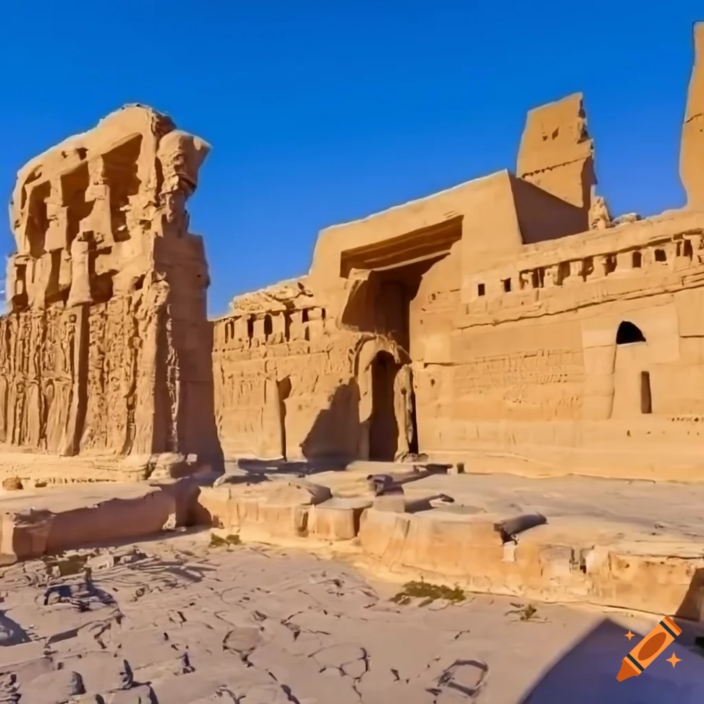 Ancient arab city built in 1000 bc with a wonderful architectural style ...