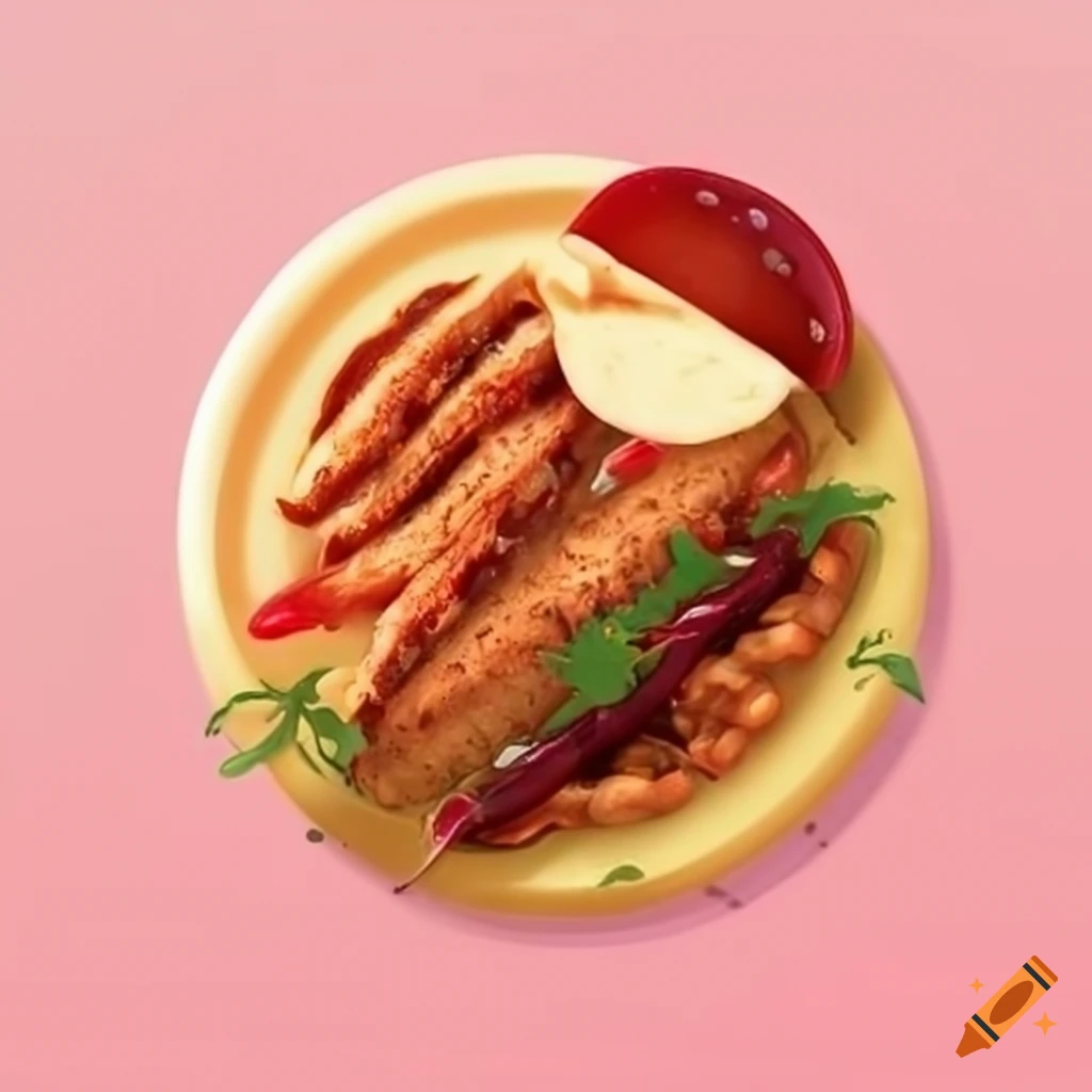 Placeholder food image for recipe app on Craiyon