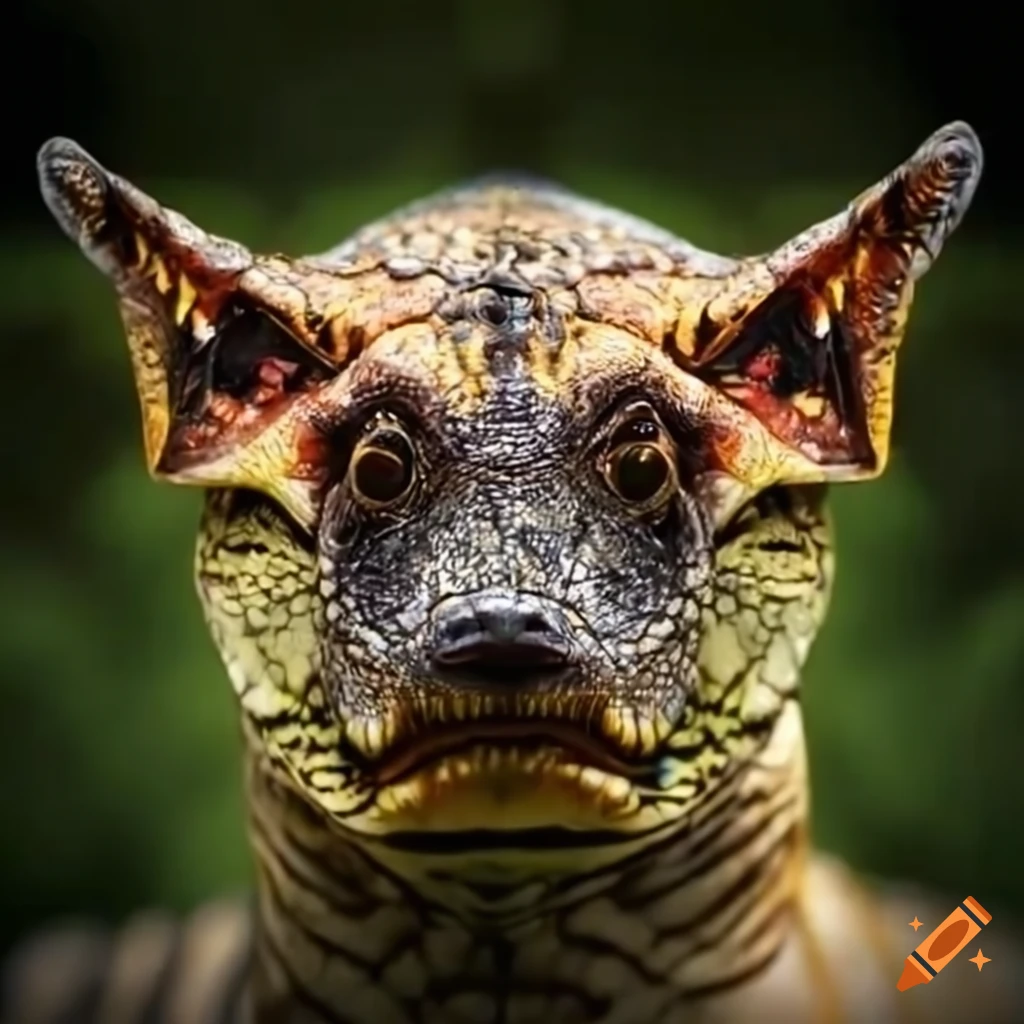 Perro caiman with long legs on Craiyon