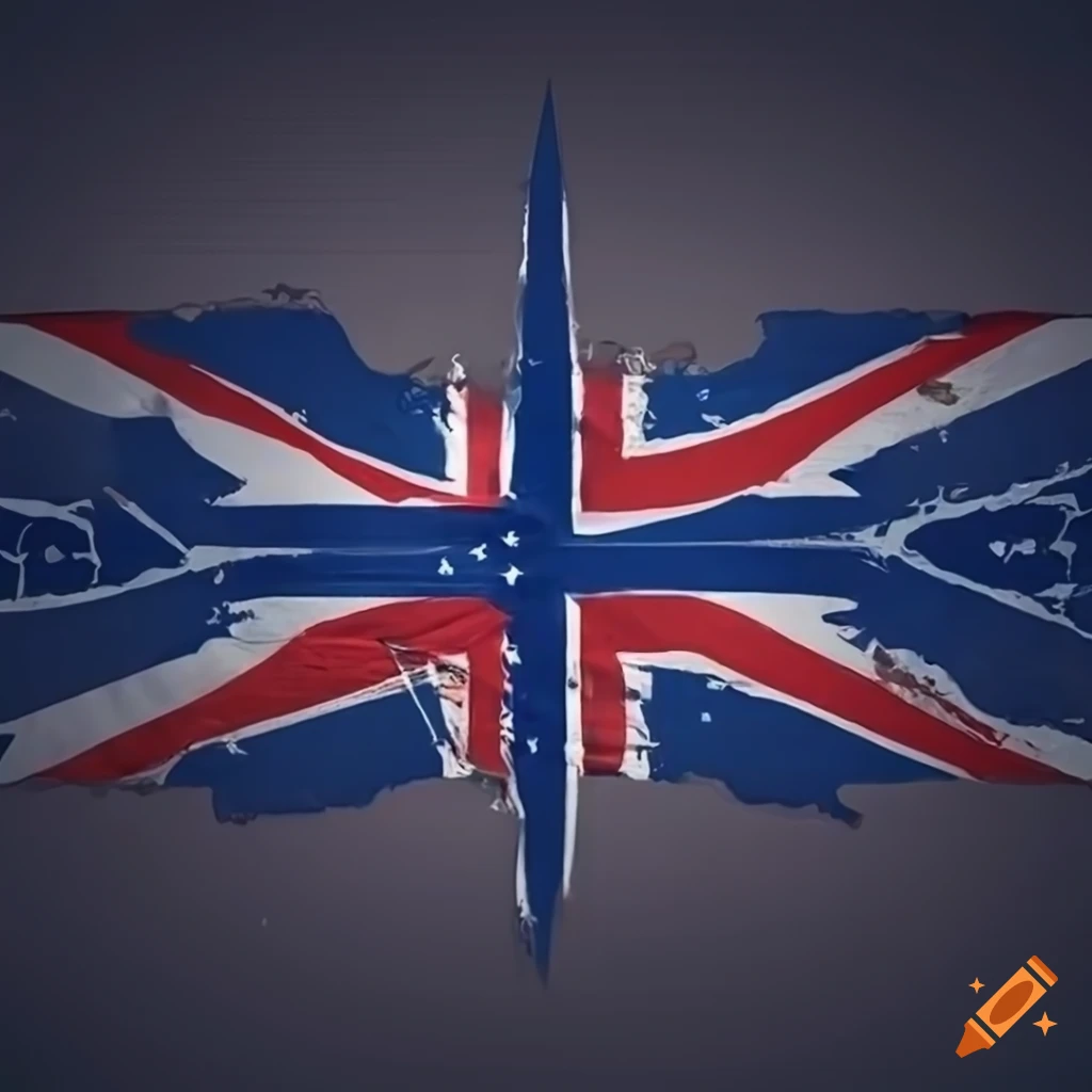 Union jack and nato flag wallpaper with border in 1920x1080 resolution on Craiyon
