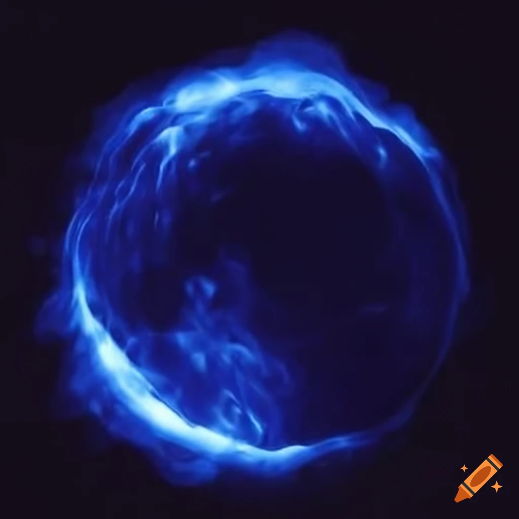 Blue fireball on Craiyon