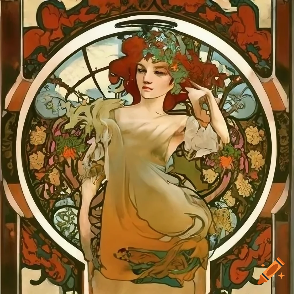 Beautiful and stunning details by Alphonse Mucha and James Gurney on ...