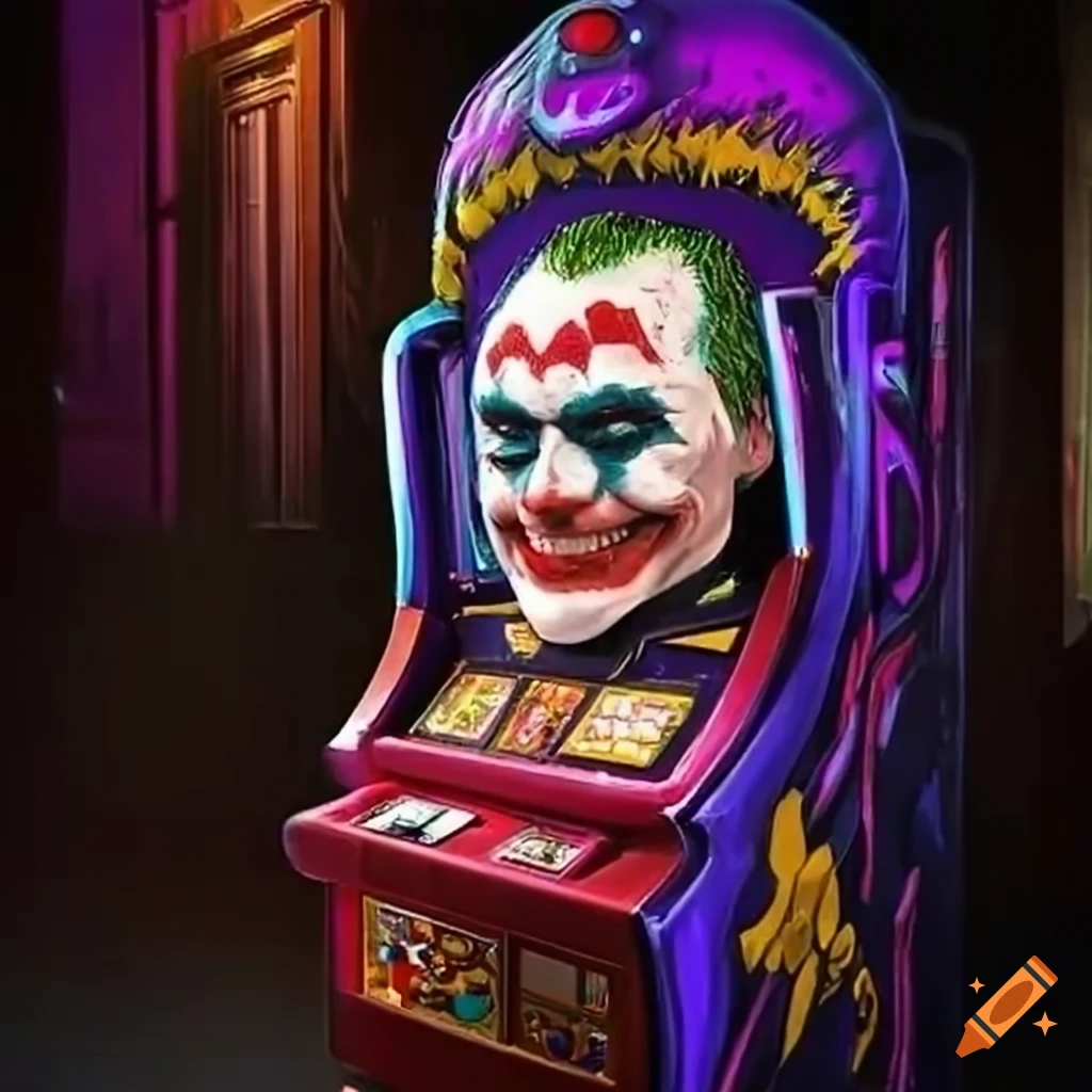 Joker-themed slot machine on Craiyon