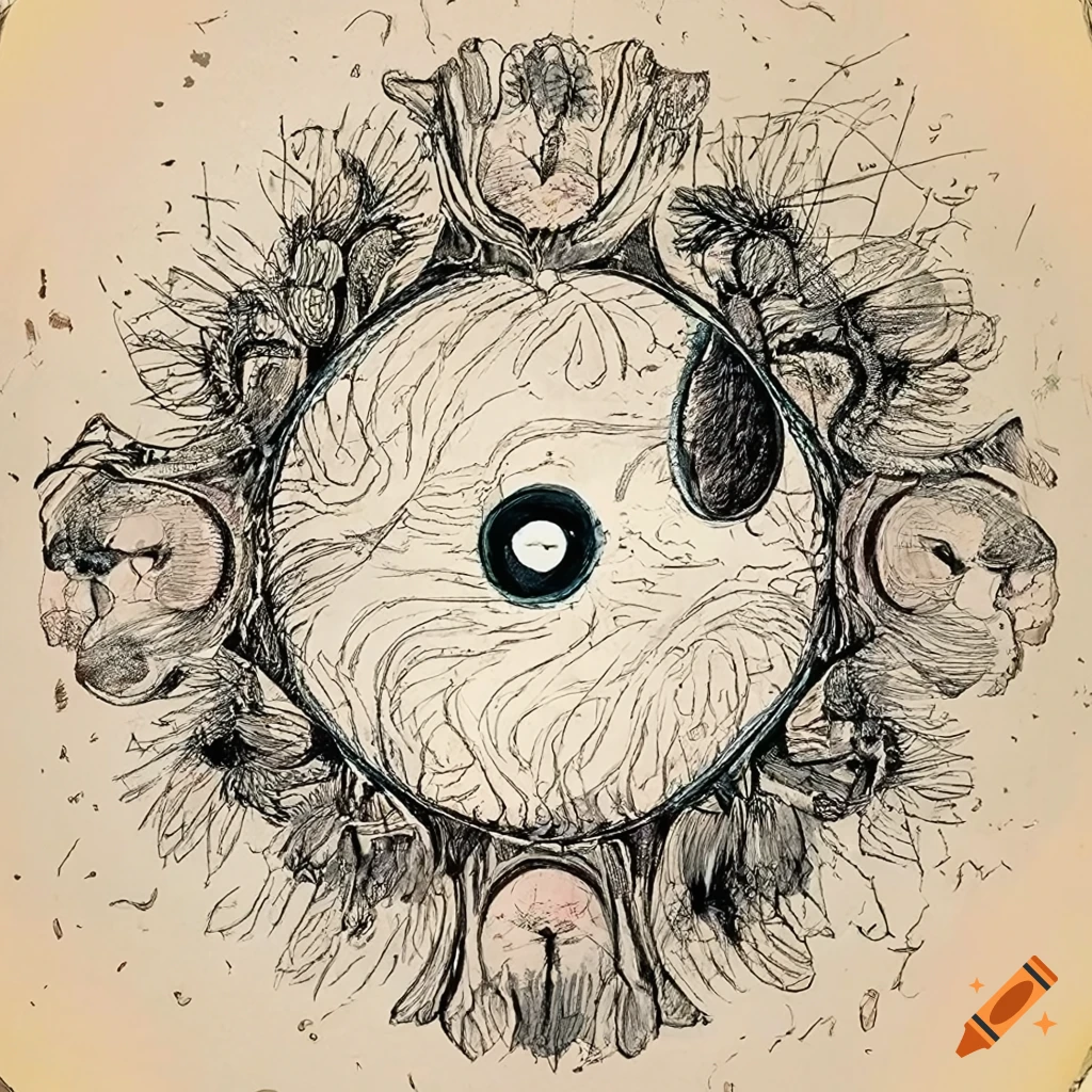 Leonardo da Vinci-style sketch of white and black rabbits inspired by ...