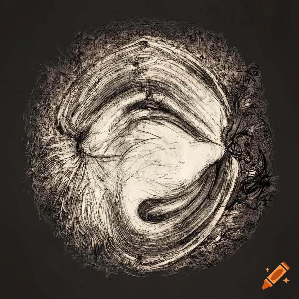 Leonardo da Vinci-style sketch of white and black rabbits inspired by ...