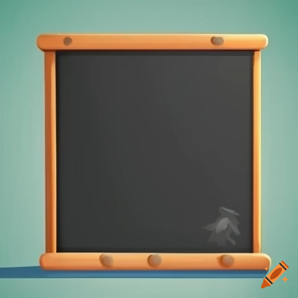 Cartoon full screen blackboard on Craiyon