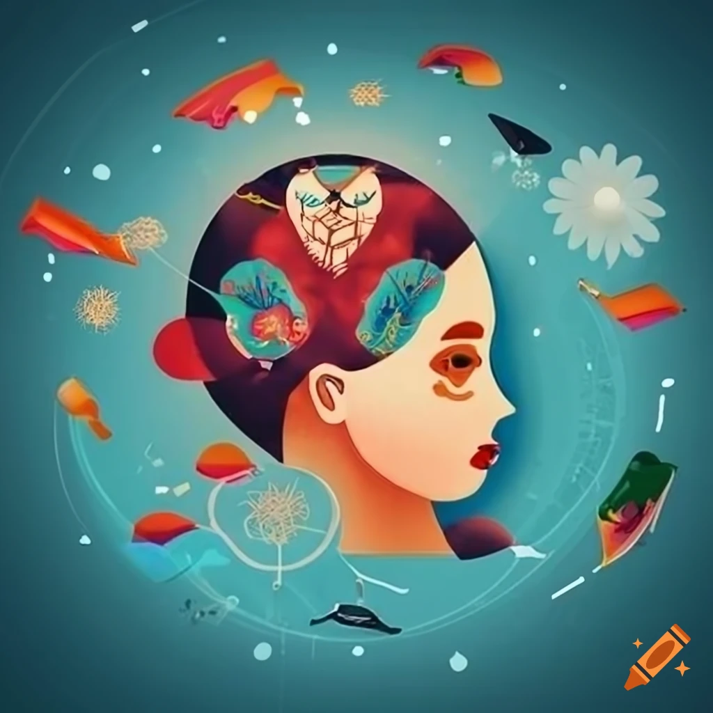 Creating images representing ideas for a better future using a mind map ...