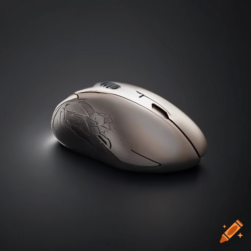 Unique computer mouse made of meteorite with widmanstetten structure on ...