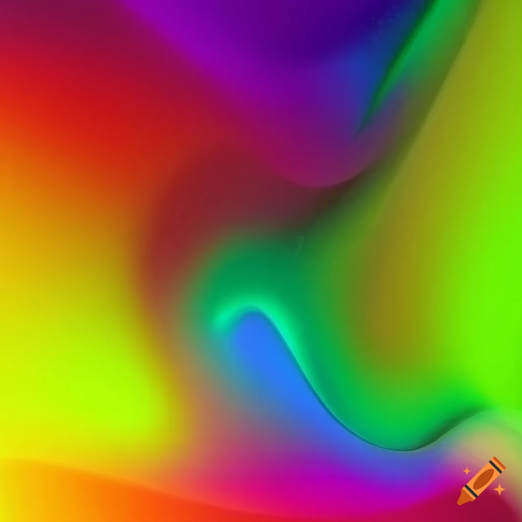 Abstract image with fluid curves and vibrant color gradients on Craiyon